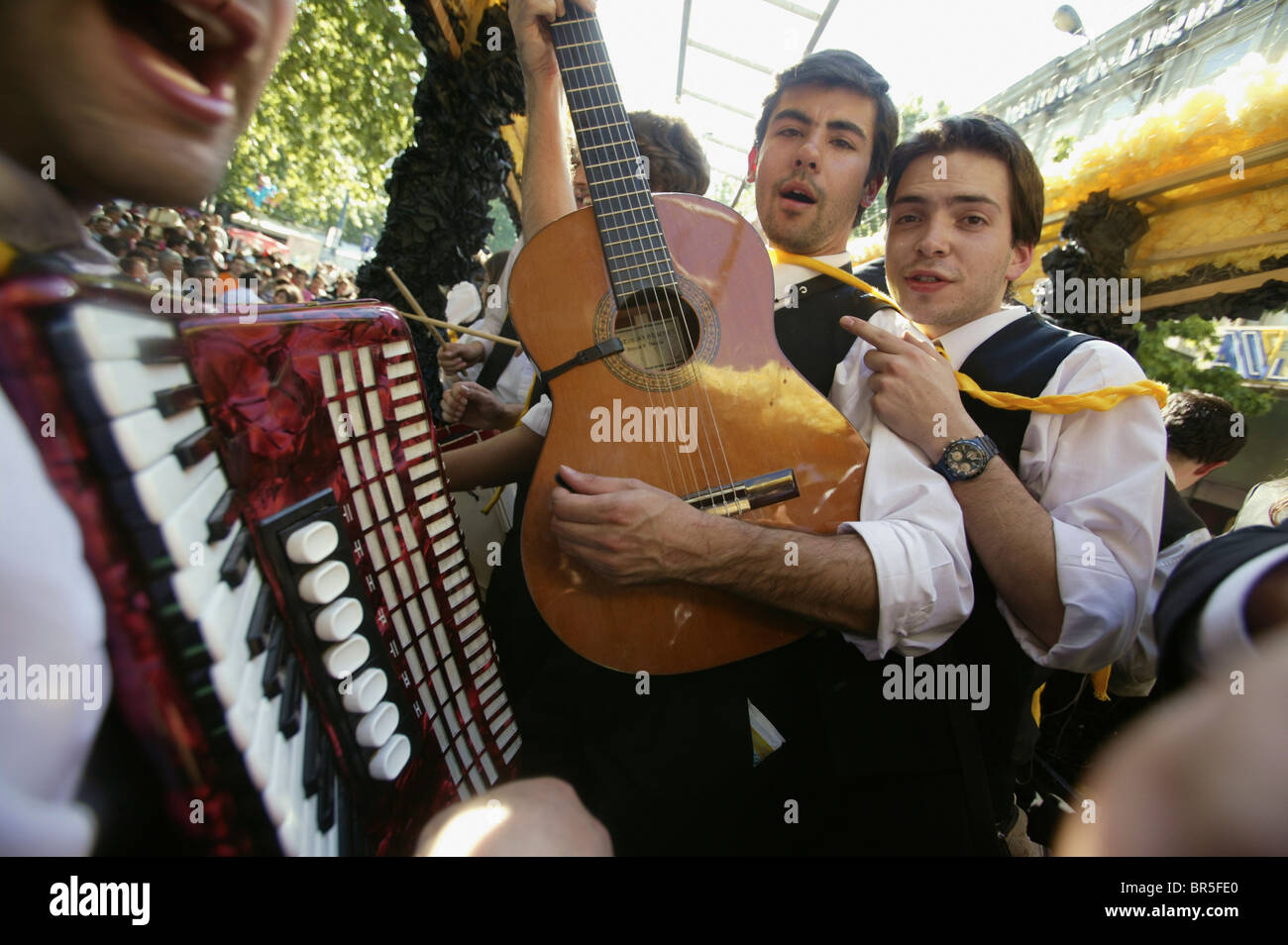 University of Coimbra students during the annual Queima das Fitas ...