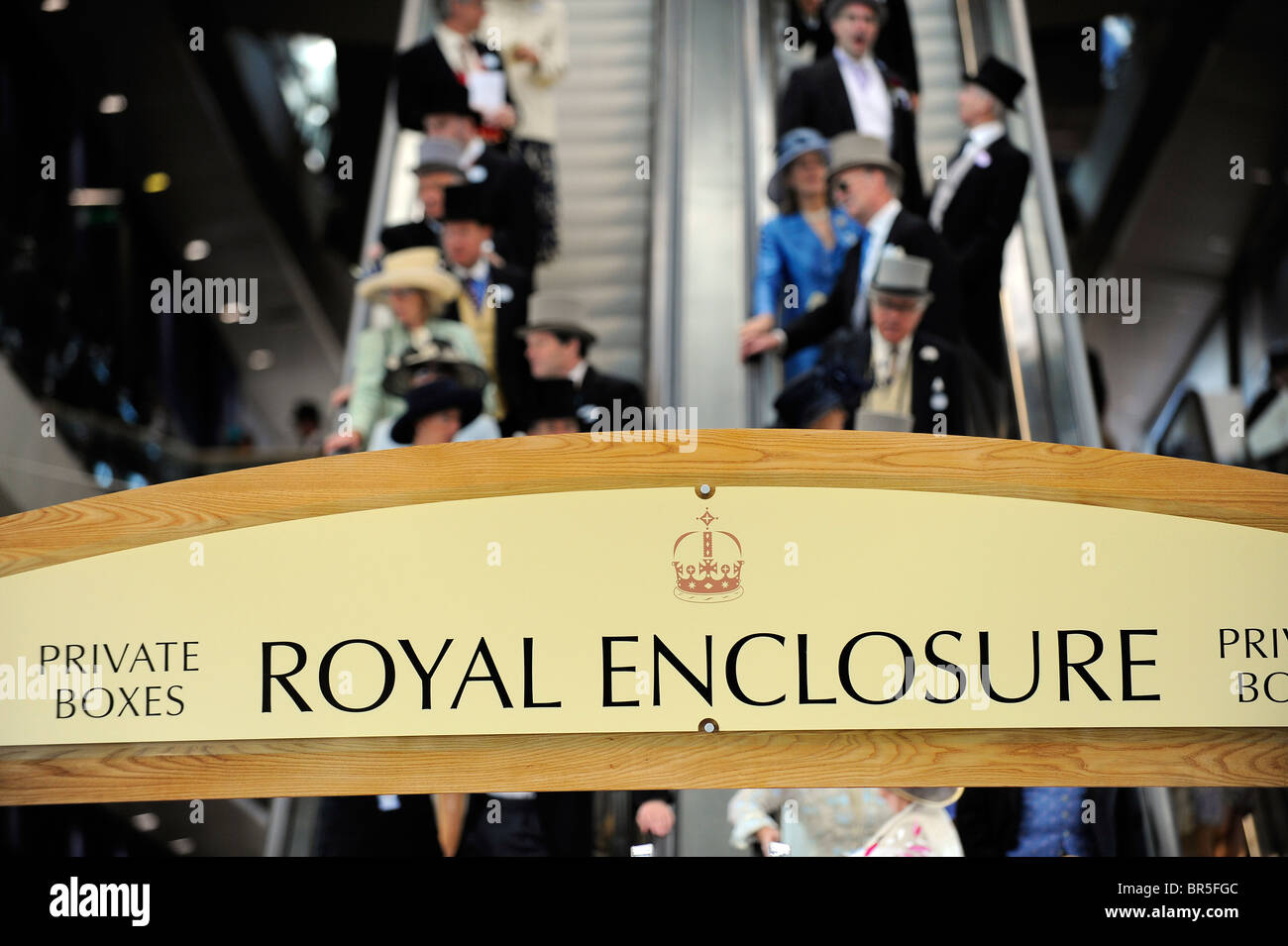Royal Enclosure sign during day one of Royal Ascot Stock Photo - Alamy