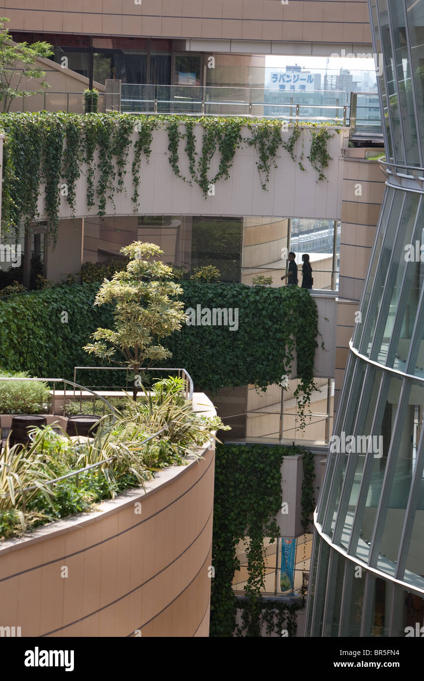 Namba Parks shopping complex in Namba district of Osaka, Japan Stock ...