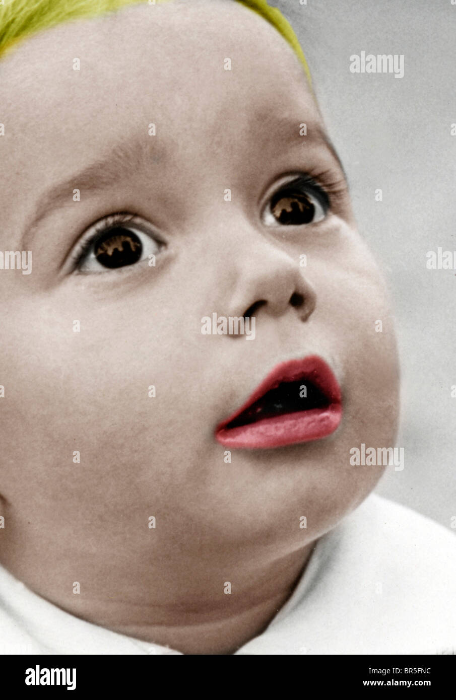 Historic photograph, small boy goggling, around 1924 Stock Photo - Alamy