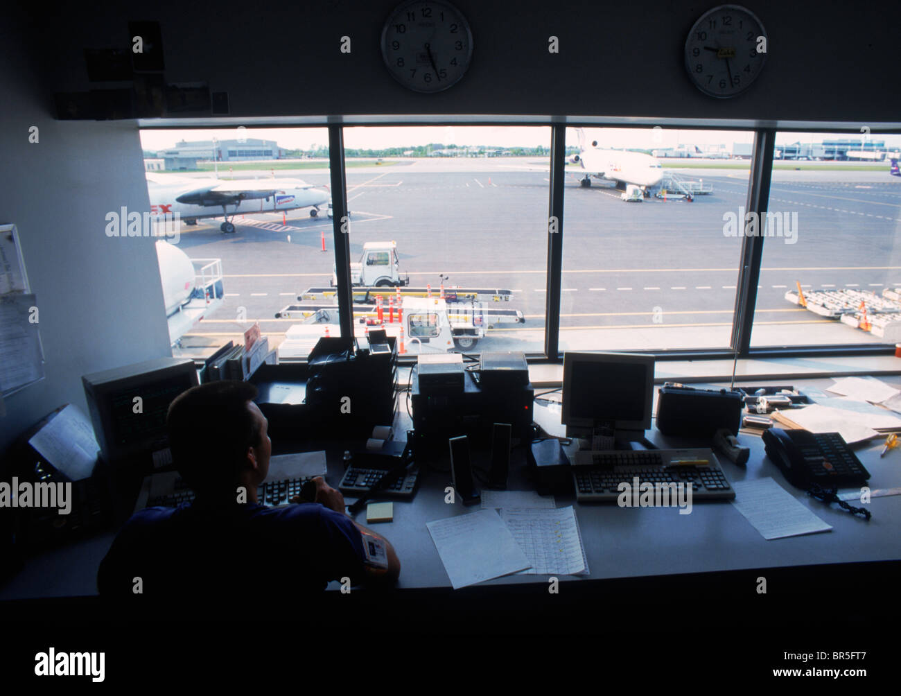 airport manchester new hampshire air traffic control Stock Photo - Alamy