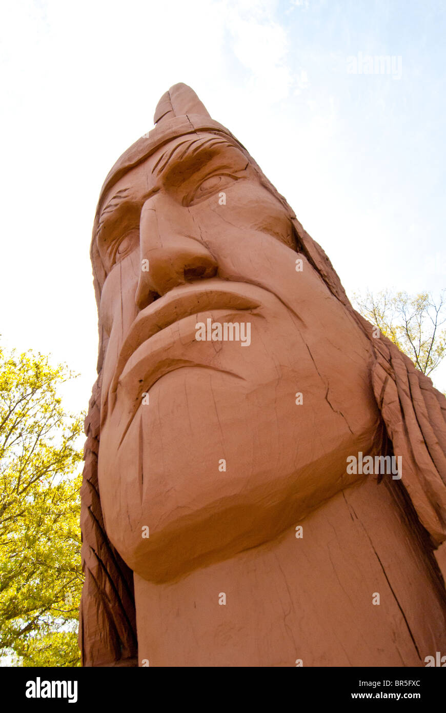 "Crooked Feather", a carved cypress log copy by Thomas King in Ocean ...