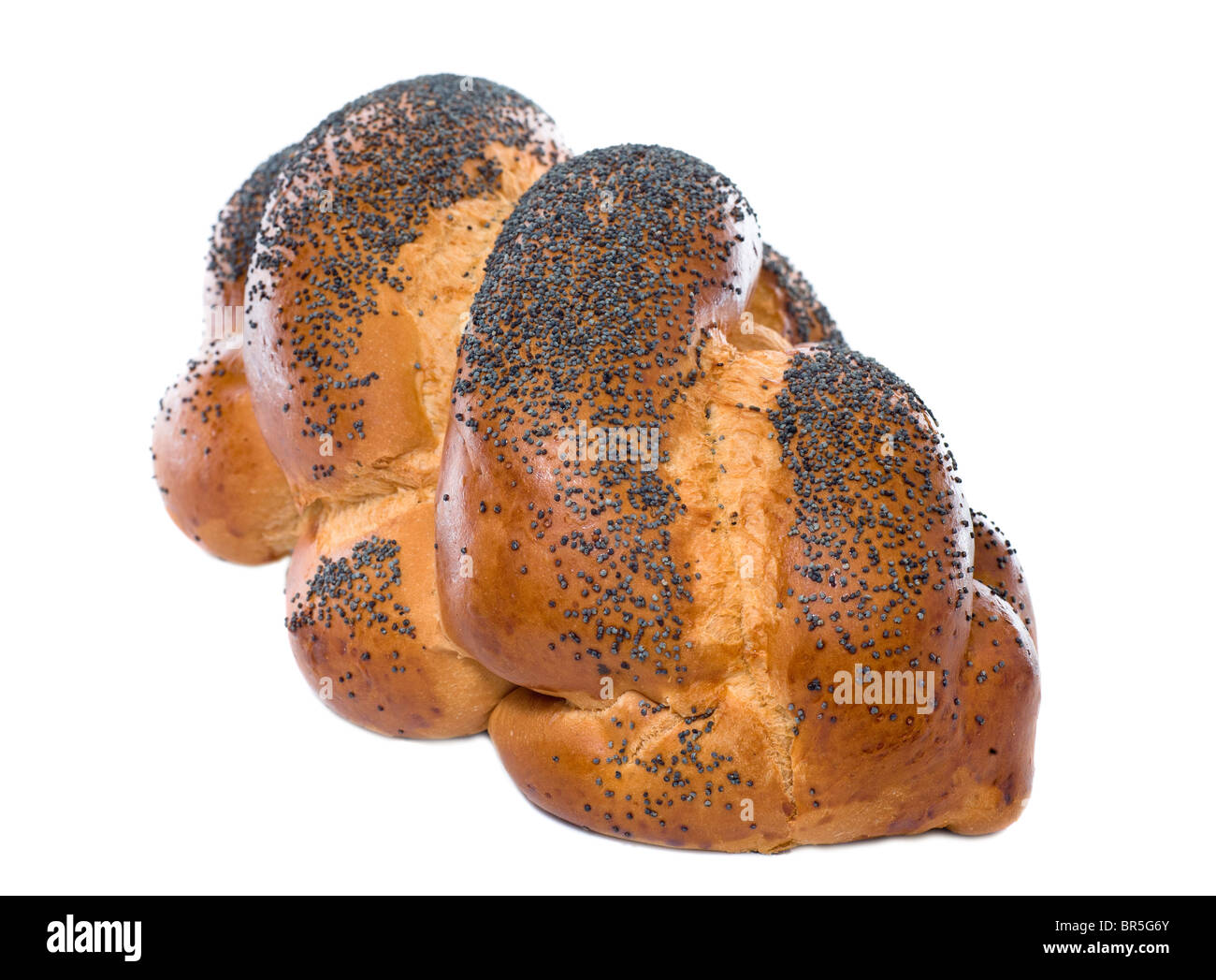 white twist long loaf isolated on white background Stock Photo - Alamy