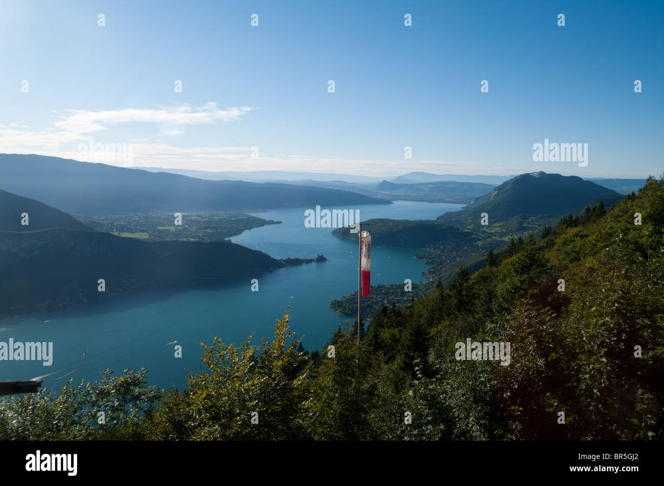 Lake Annecy from Col de la Forclaz Stock Photo - Alamy