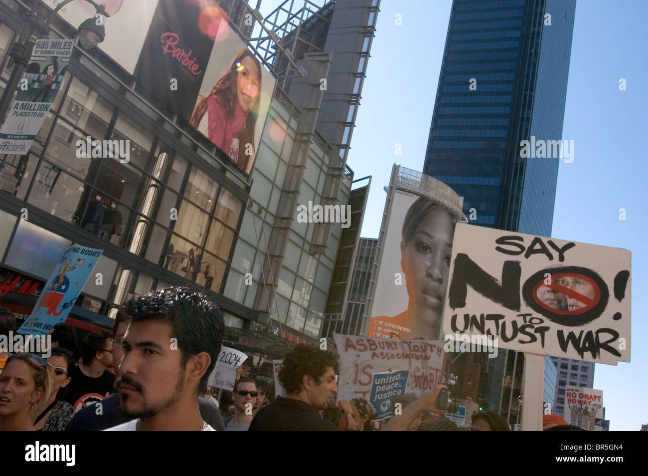 United for Peace and Justice march against the Republican National ...