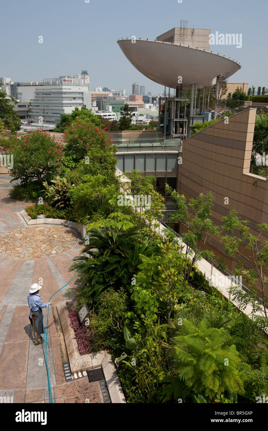 Namba Parks shopping complex, in Namba district of Osaka, Japan Stock ...