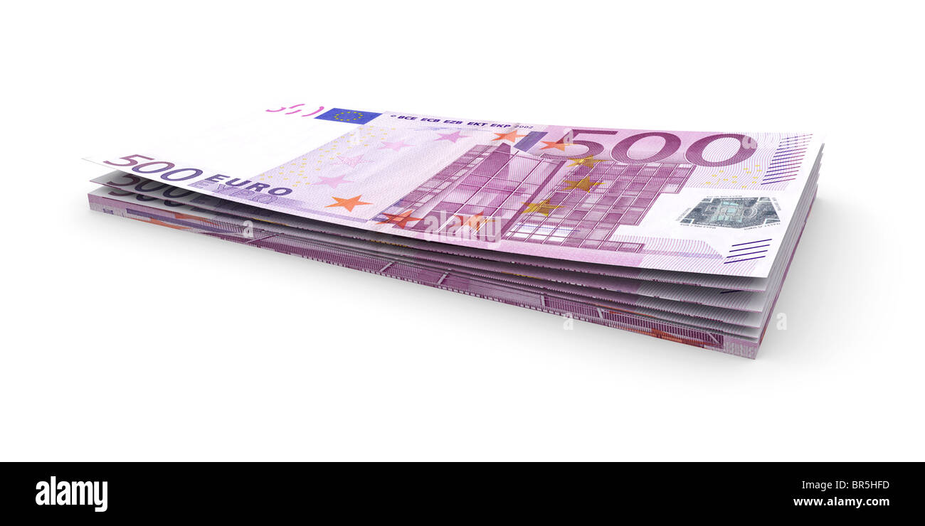 Stack of Euro Notes Stock Photo - Alamy