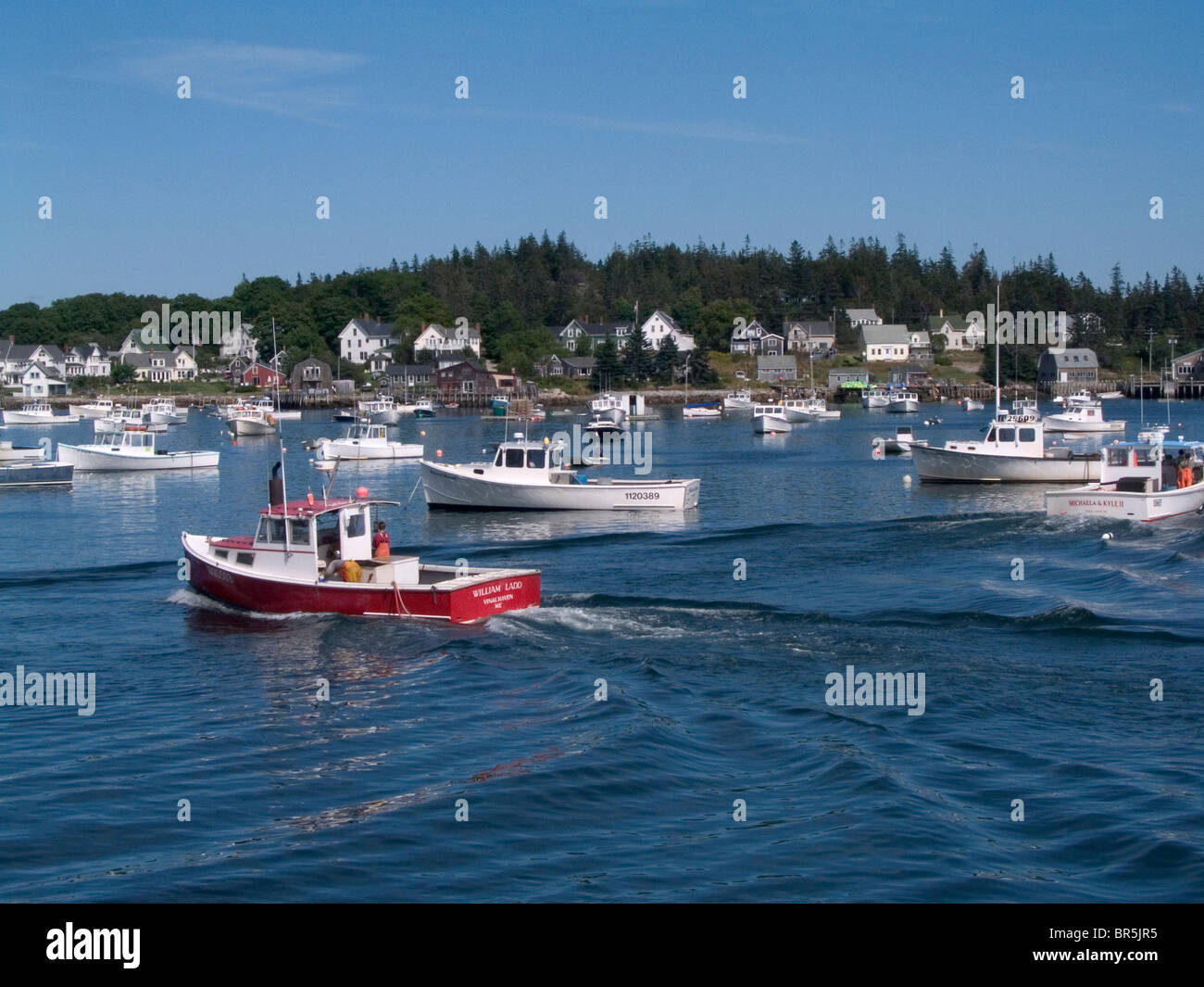 Maine ferry boat travel Stock Photo - Alamy