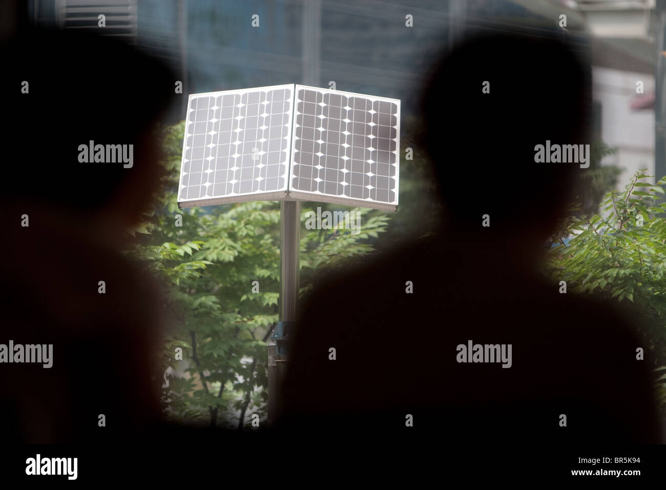 Solar Panel street lighting in Seoul, South Korea, Friday 27th August ...