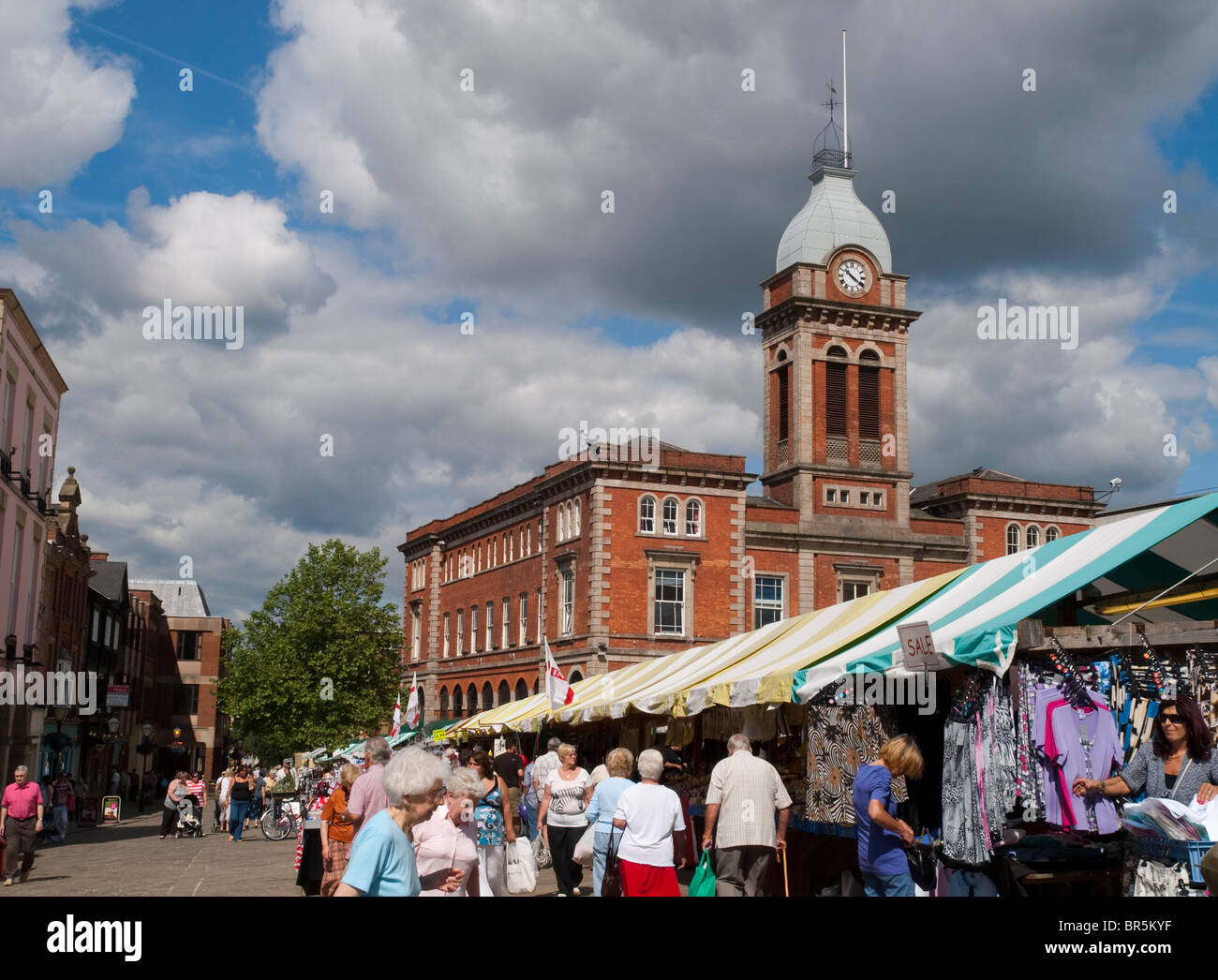 Market Square in Chesterfield, Derbyshire England UK Stock Photo - Alamy