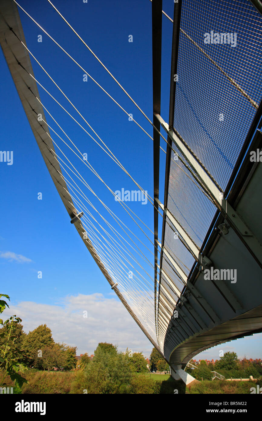 York Millenium Pedestrian Bridge over River Ouse York England UK United ...