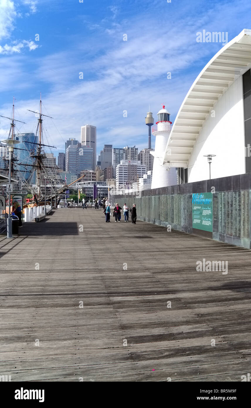 The Welcome Wall, The Endeavour and the Australian National Maritime ...