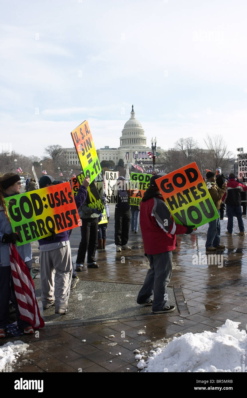 2005 Presidential Inauguration Demonstrations Stock Photo - Alamy