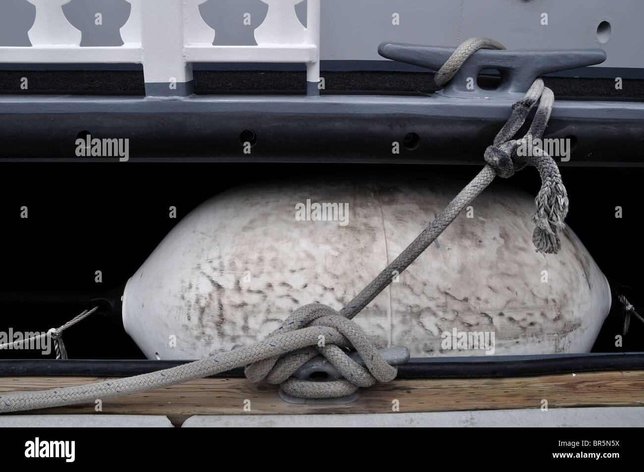 mourning of boat at dock Stock Photo - Alamy