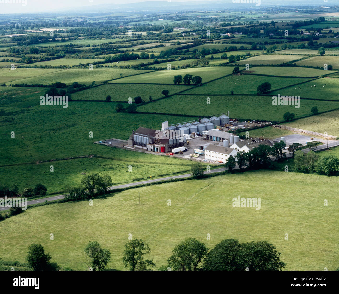 Ireland, Industrial Buildings, Agricultural Co-Op Stock Photo - Alamy