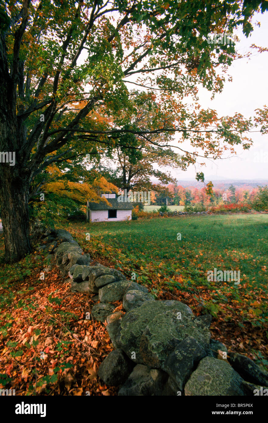 new boston scenic in fall Stock Photo - Alamy
