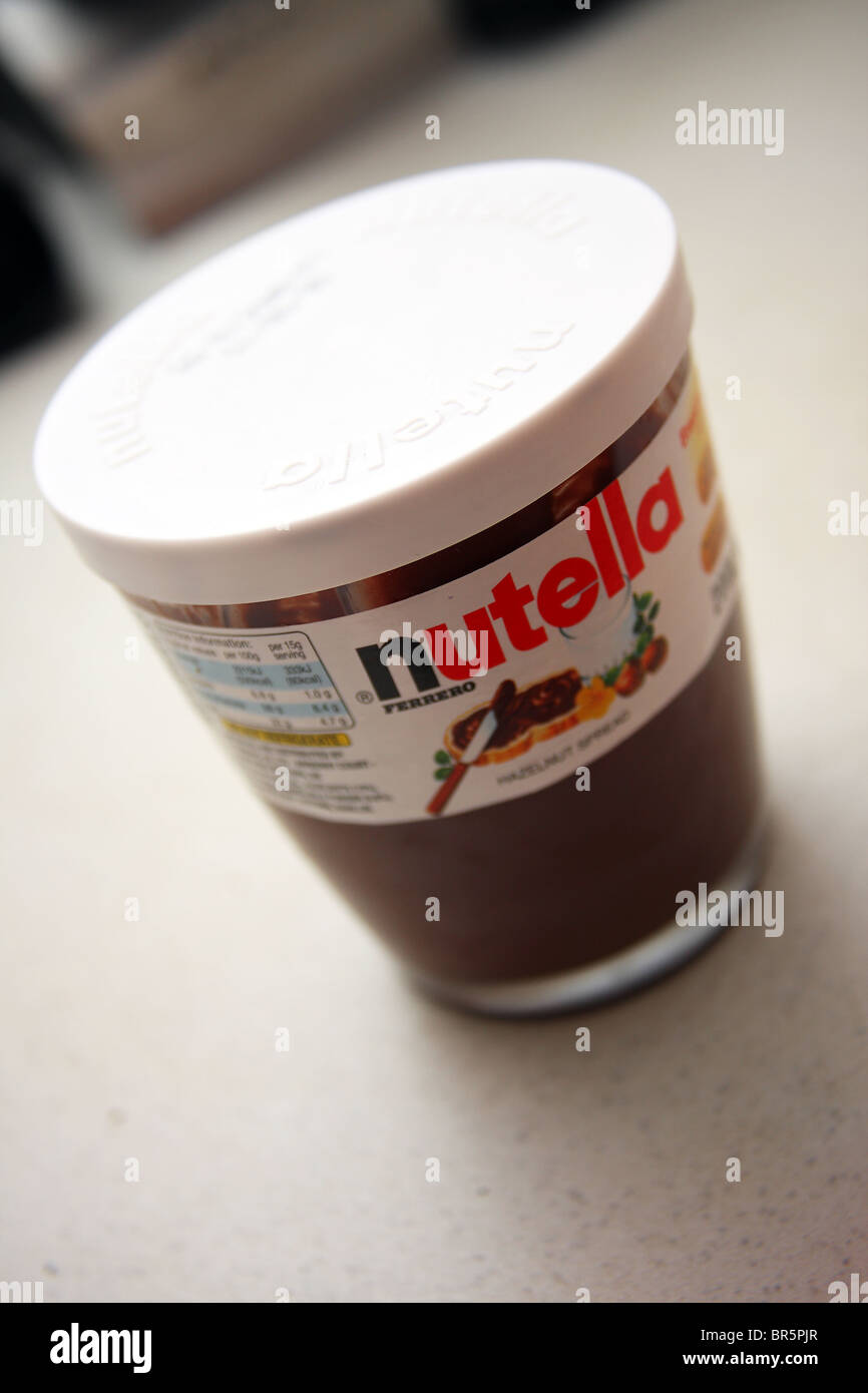 Jar ferrero nutella hazelnut chocolate hi-res stock photography and ...