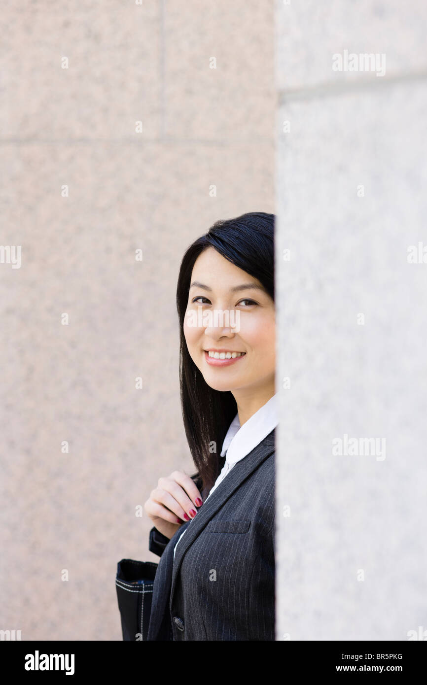 Smiling Chinese businesswoman Stock Photo - Alamy