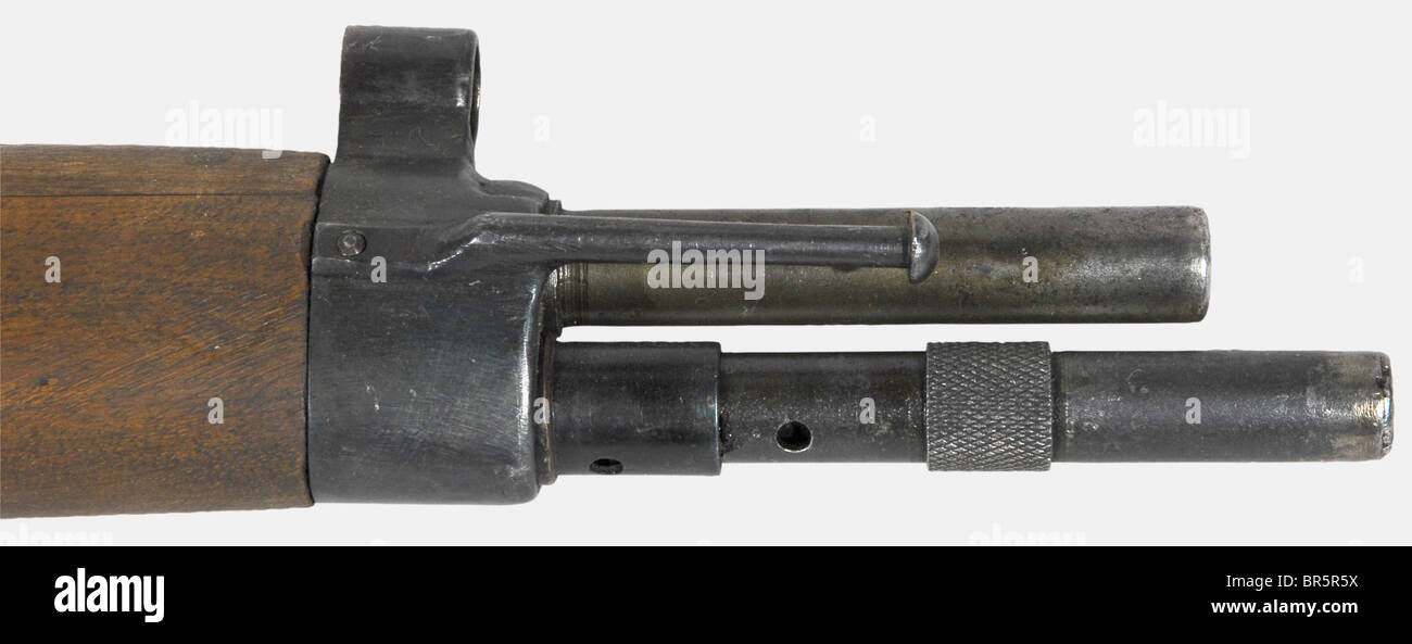 A French paratrooper rifle M.A.S.36 C.R.39, (C.R. for "crosse repliable ...