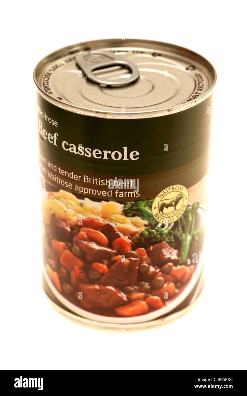 Tin of Beef Casserole Stock Photo - Alamy