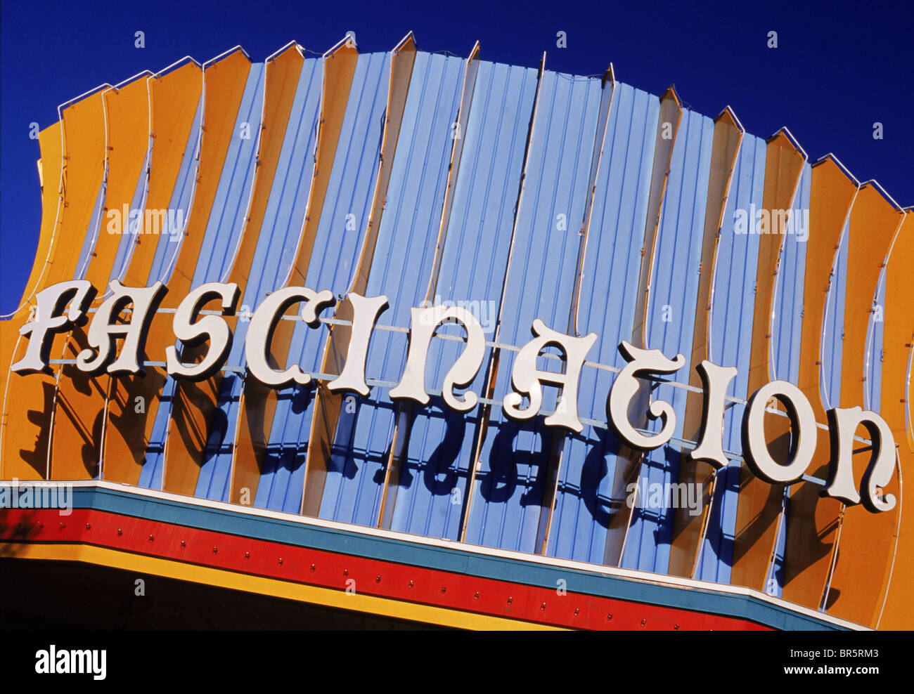 fascination theme park bright sign Stock Photo - Alamy