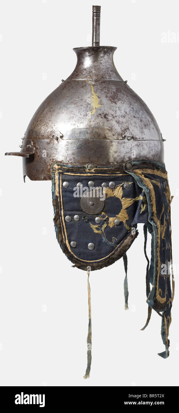 An Chinese officer's helmet (niru), Qing Dynasty, 17th/18th century Two ...