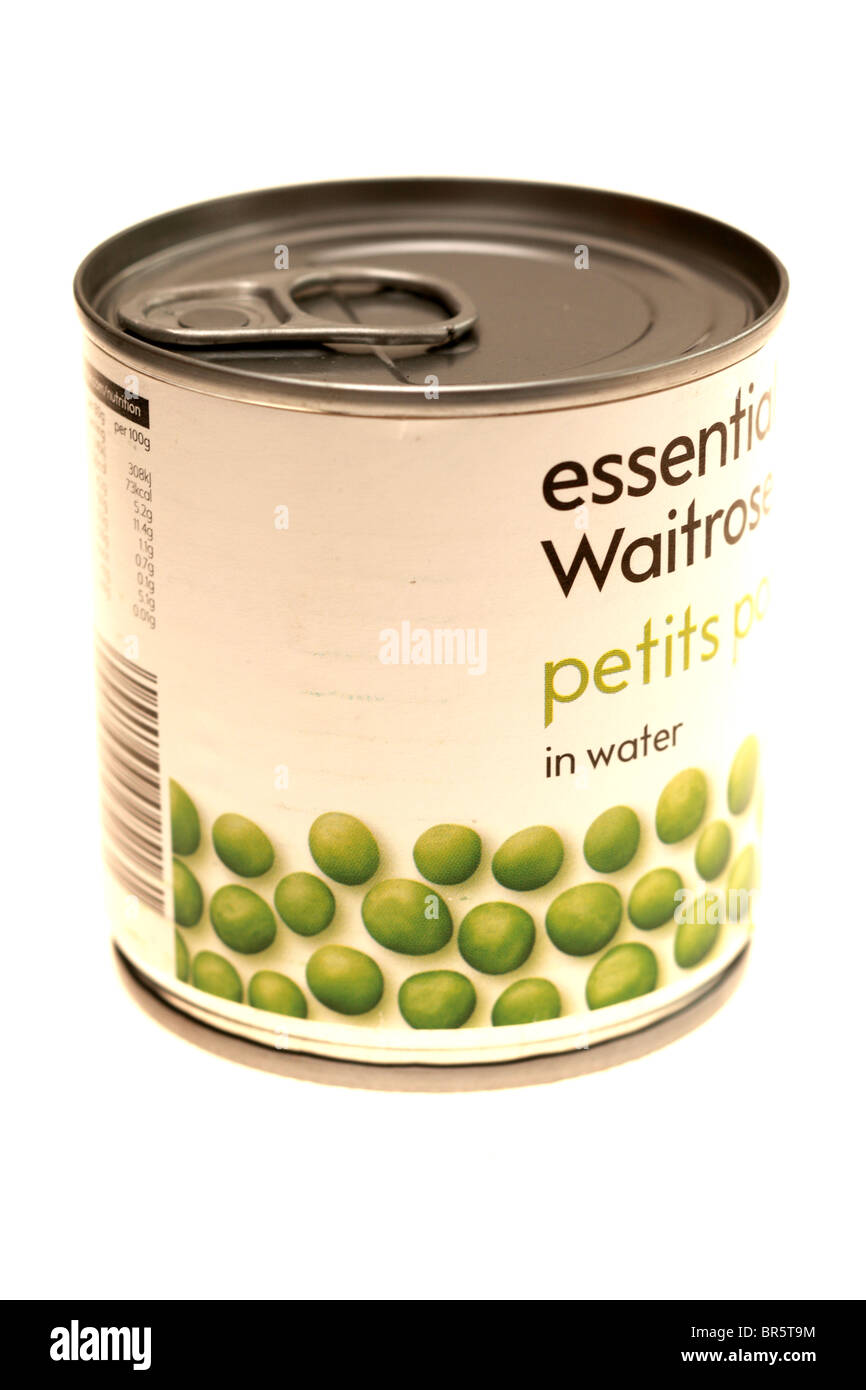 Tin of Petits Pois Stock Photo - Alamy