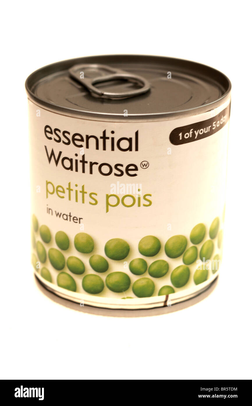 Tin of Petits Pois Stock Photo - Alamy