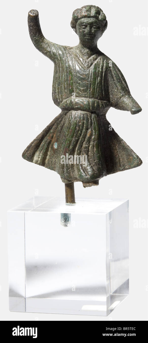 A Roman lar, 1st/2nd century A.D. Bronze casting with low-temperature ...