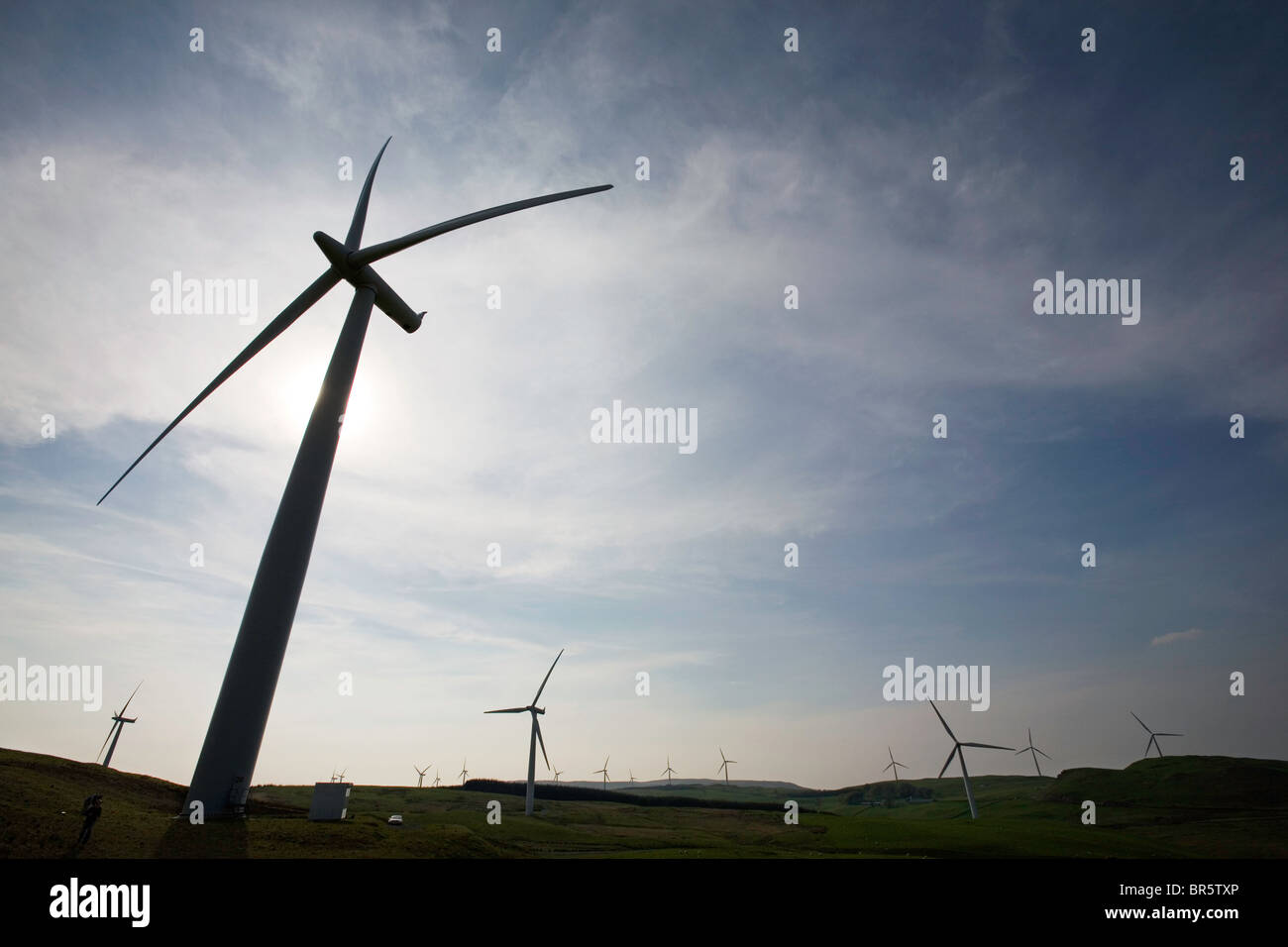 Hadyard hill wind farm in South Ayrshire has 52 wind turbines. It ...