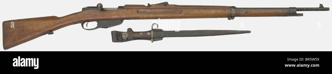 A Dutch rifle pattern 1893, calibre 6,5 x 53, serial number 6014mm ...