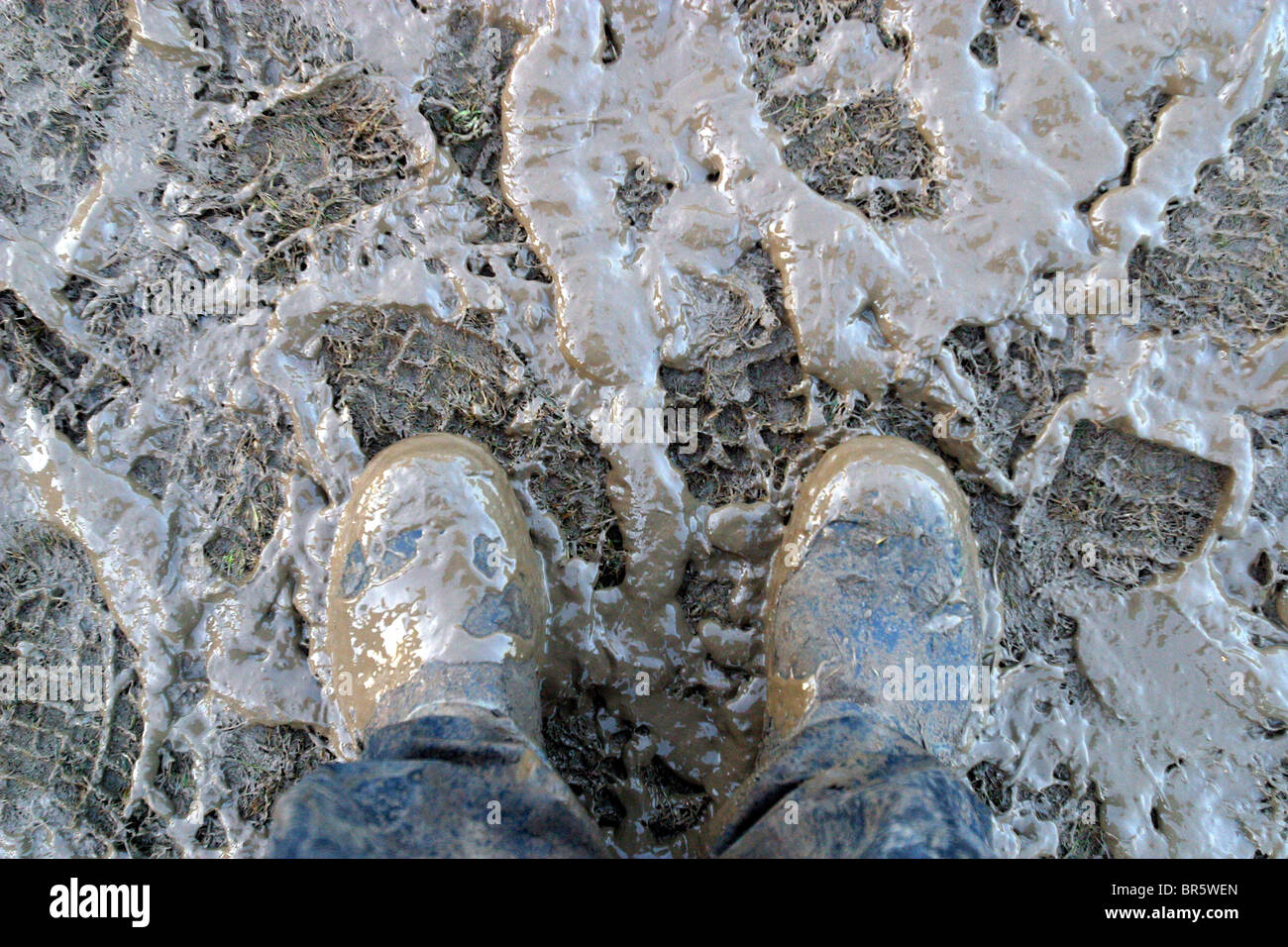 Wellies festival mud hi-res stock photography and images - Alamy