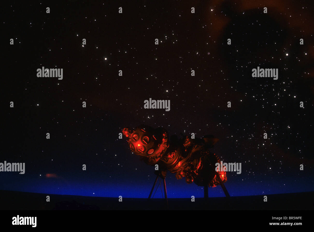 Science astronomy star sky projector planetarium show Zeiss Stock Photo ...