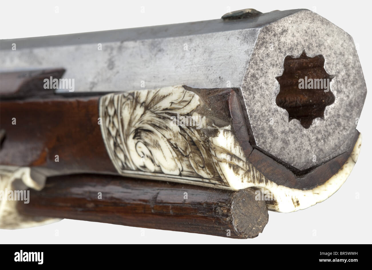 A fine wheellock rifle with bone inlay decoration, Saxony or Bohemia ...
