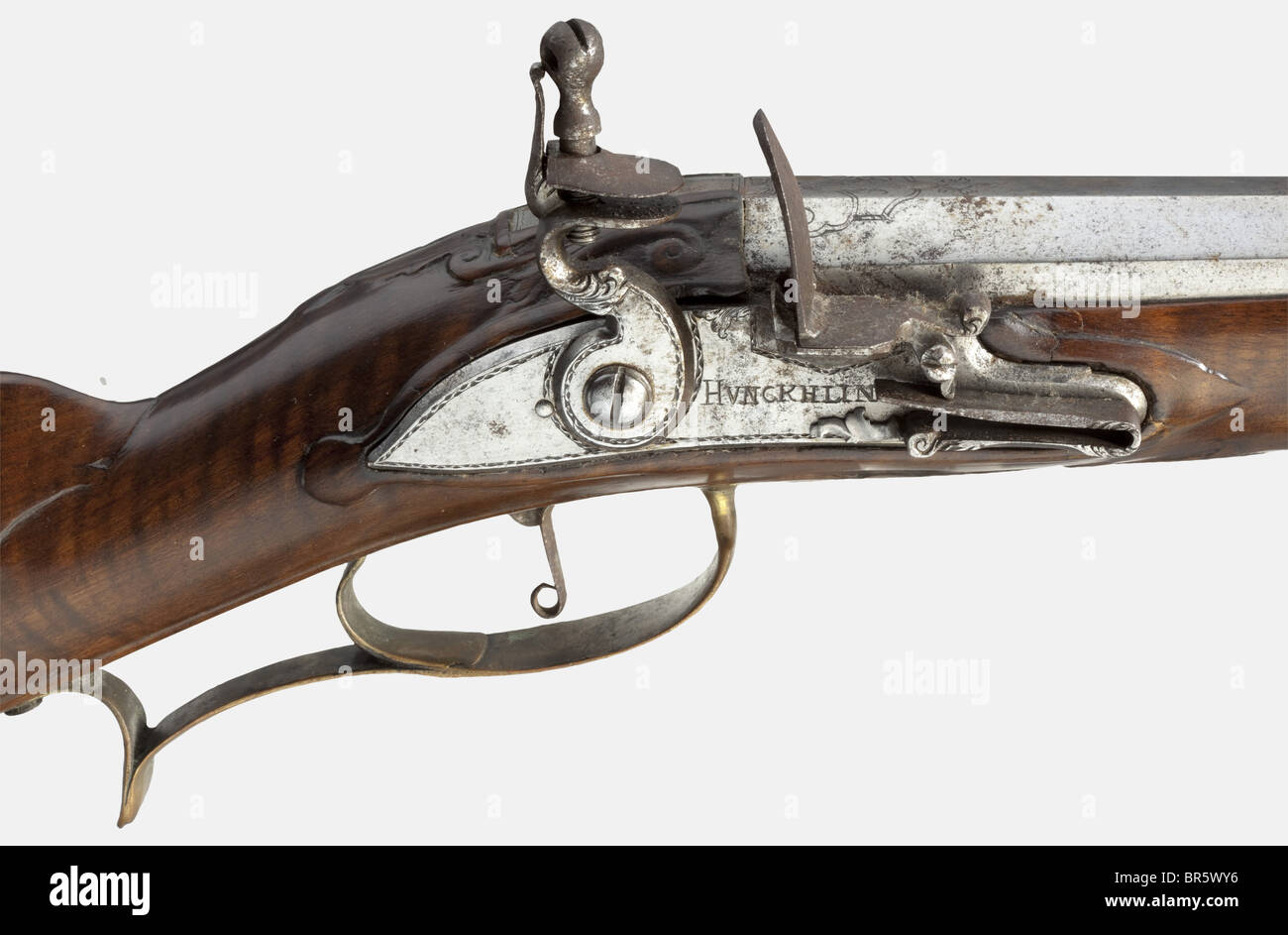 A flintlock blunderbuss, German, circa 1730. Two-stage barrel ...