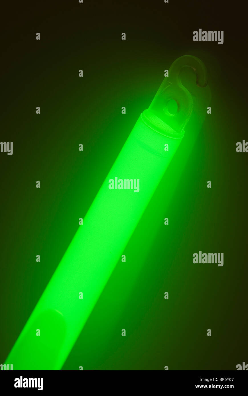 Green light stick Stock Photo - Alamy