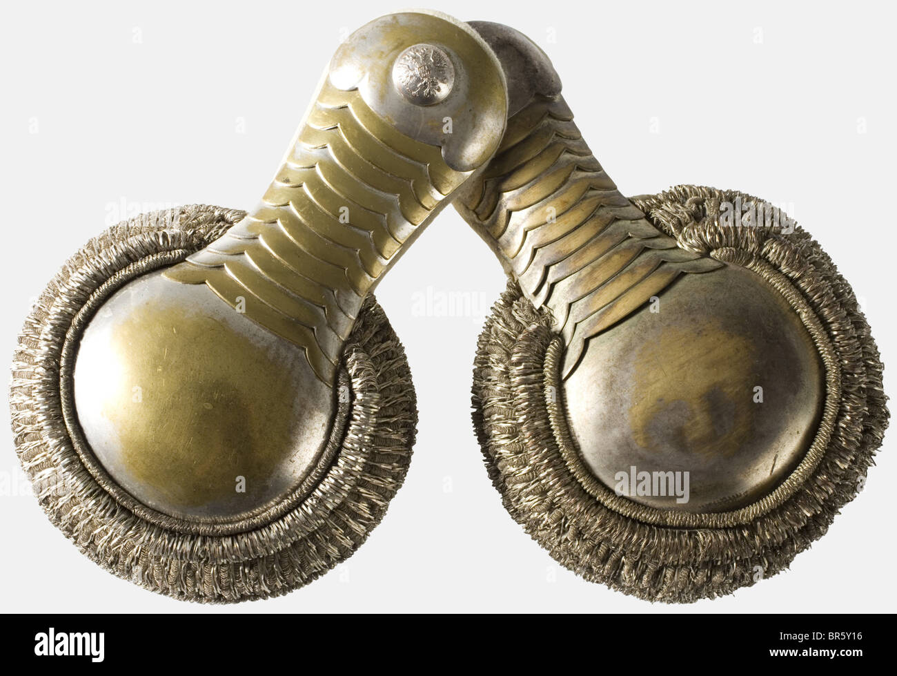 A pair of epaulettes for a Russian cavalry colonel, circa 1900 Brass ...