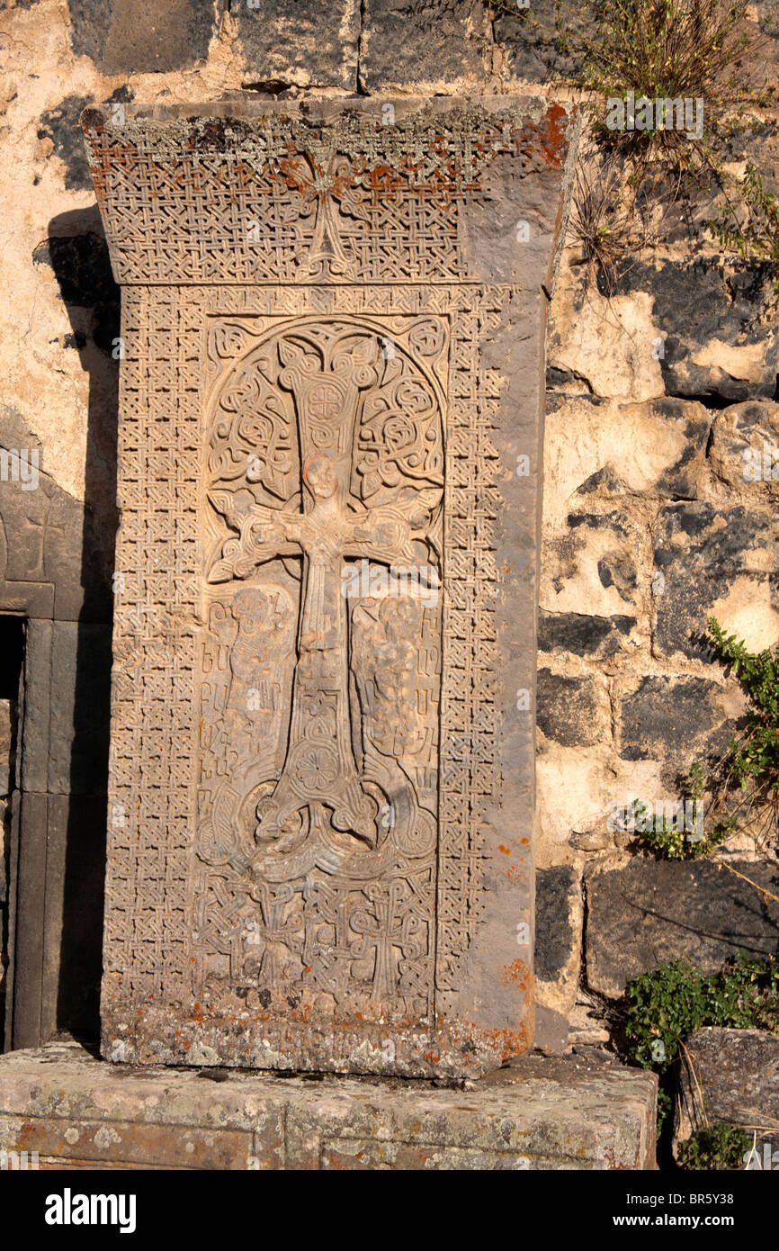 armenian khachkar - christian monument Stock Photo - Alamy