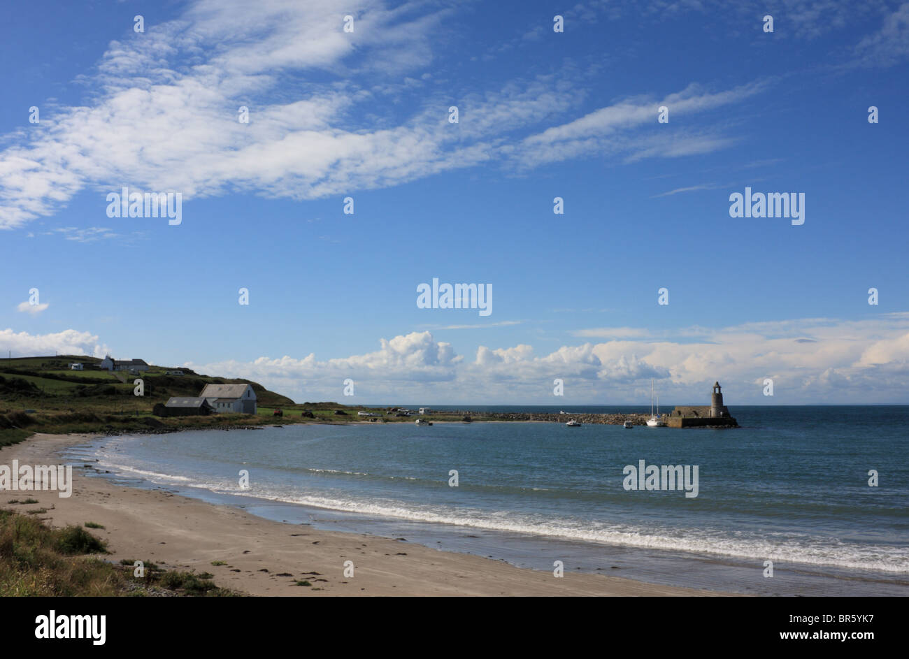 The bay at Port Logan in Dumfries and Galloway, Scotland, UK Stock ...