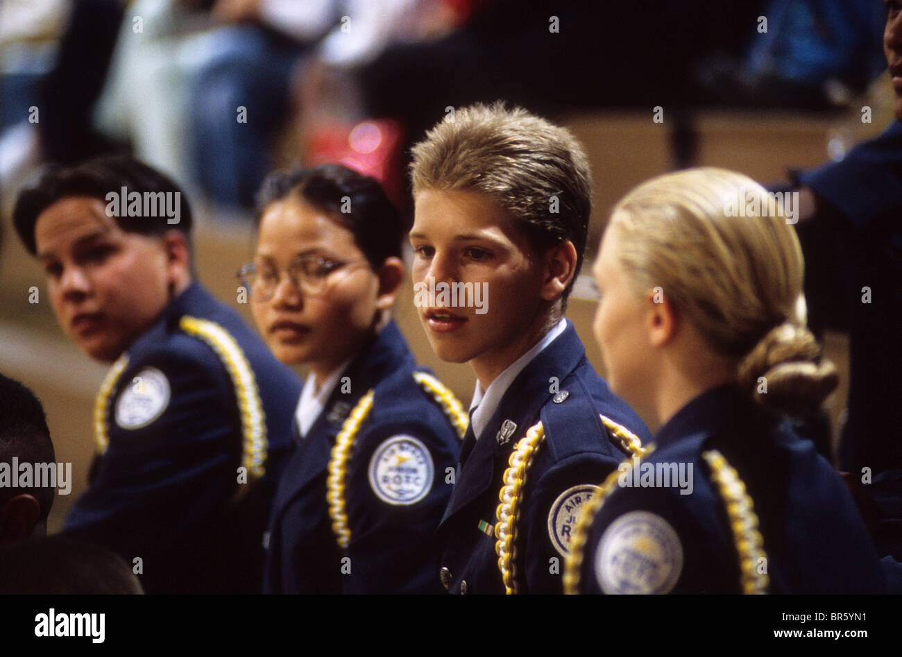High school student group listen talk hi-res stock photography and ...