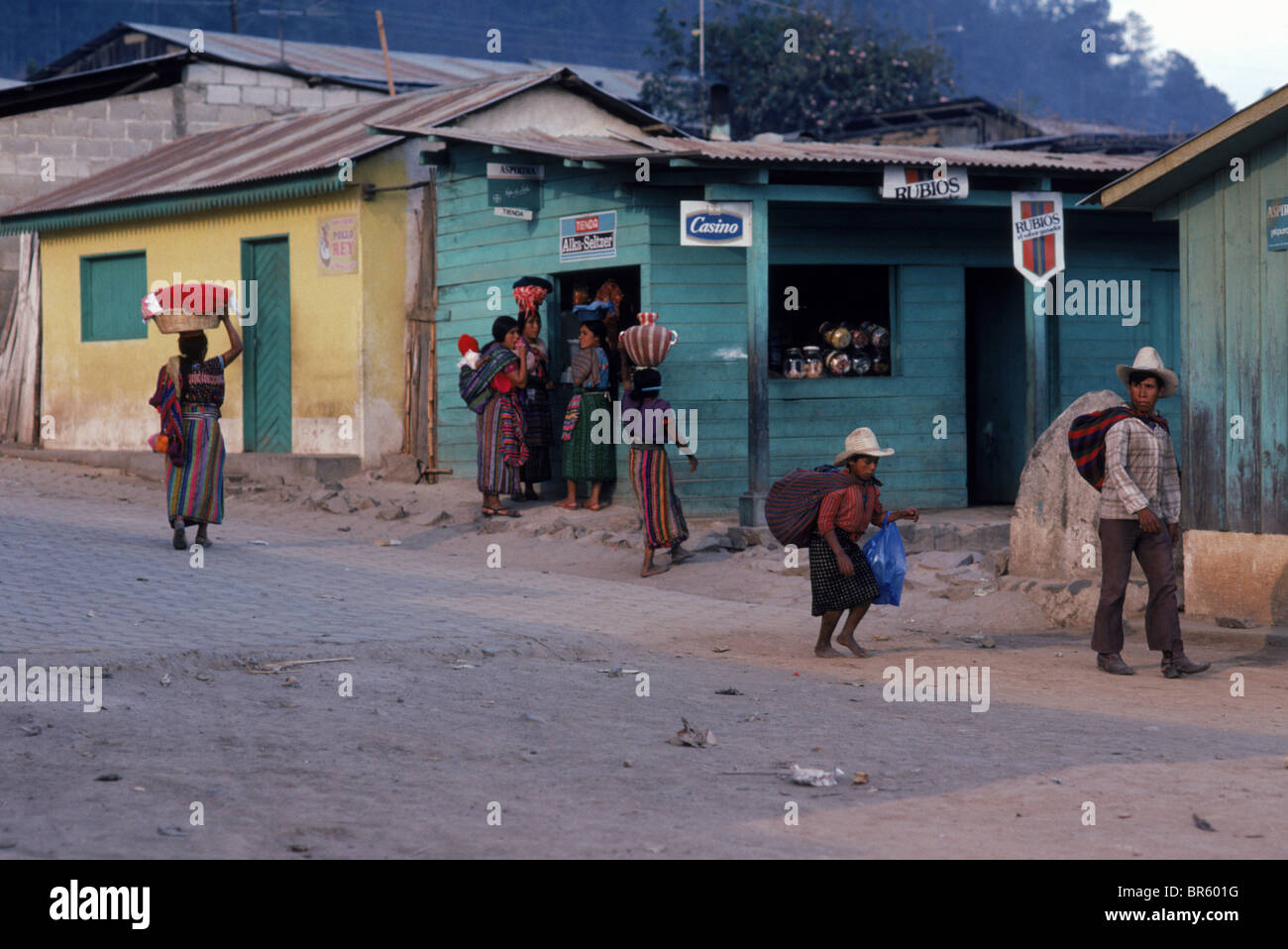 Scene in a rural Guatemalan village Stock Photo - Alamy