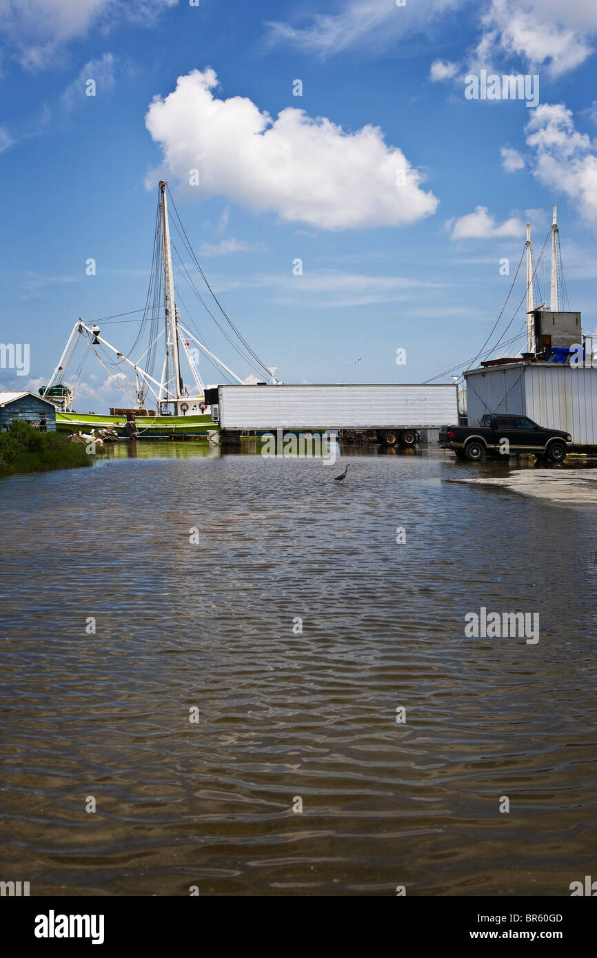High tide flooding along the Gulf Coast Stock Photo - Alamy
