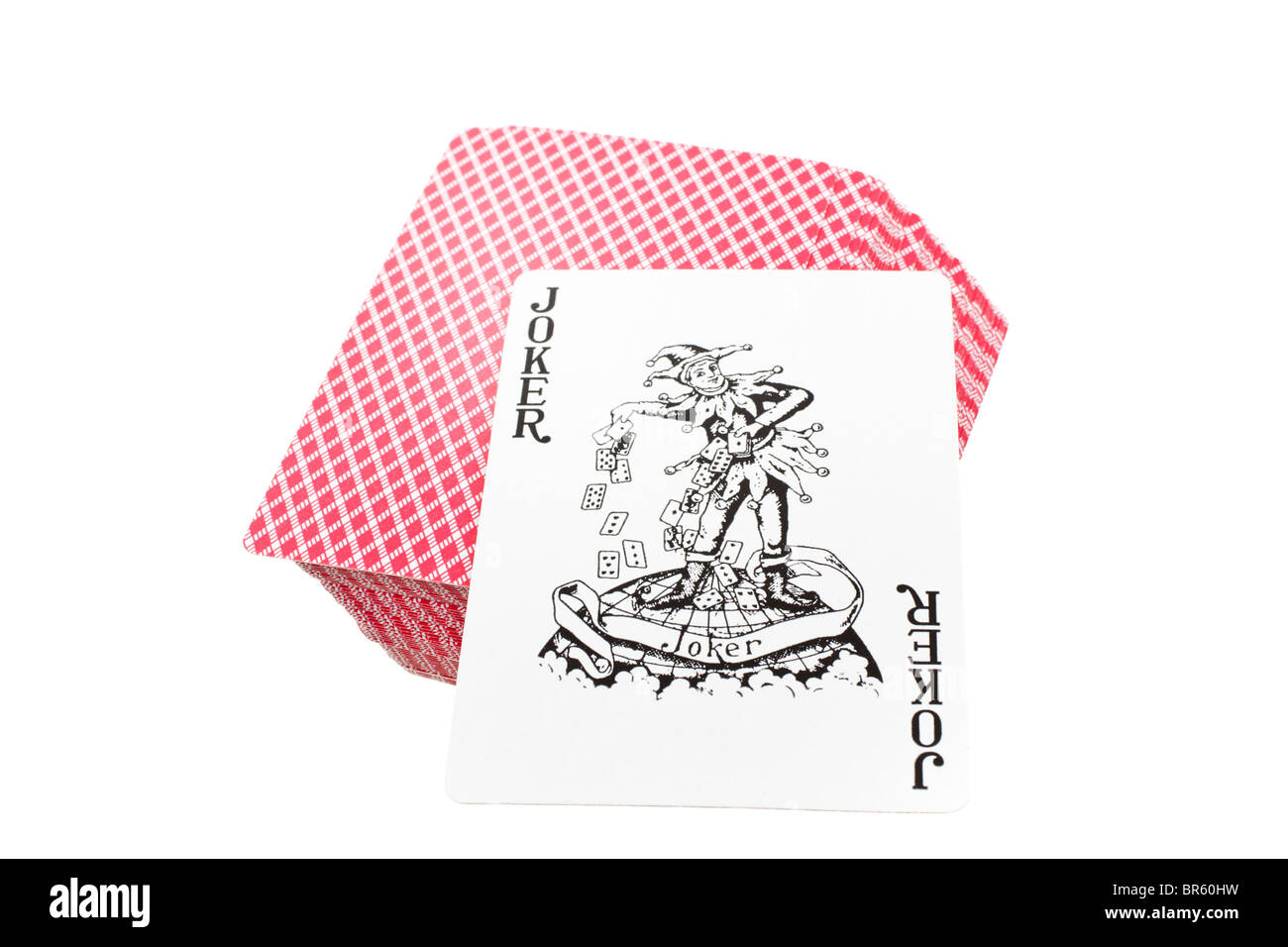 playing cards deck isolated on white background. horizontal shot Stock ...