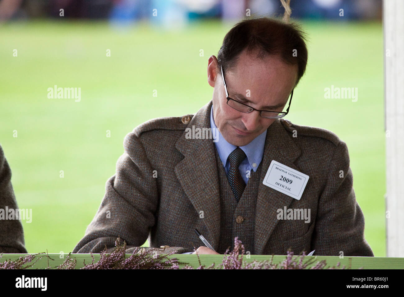 Male Highland Dancing Judge at the Braemar Highland Games, Scotland, UK ...