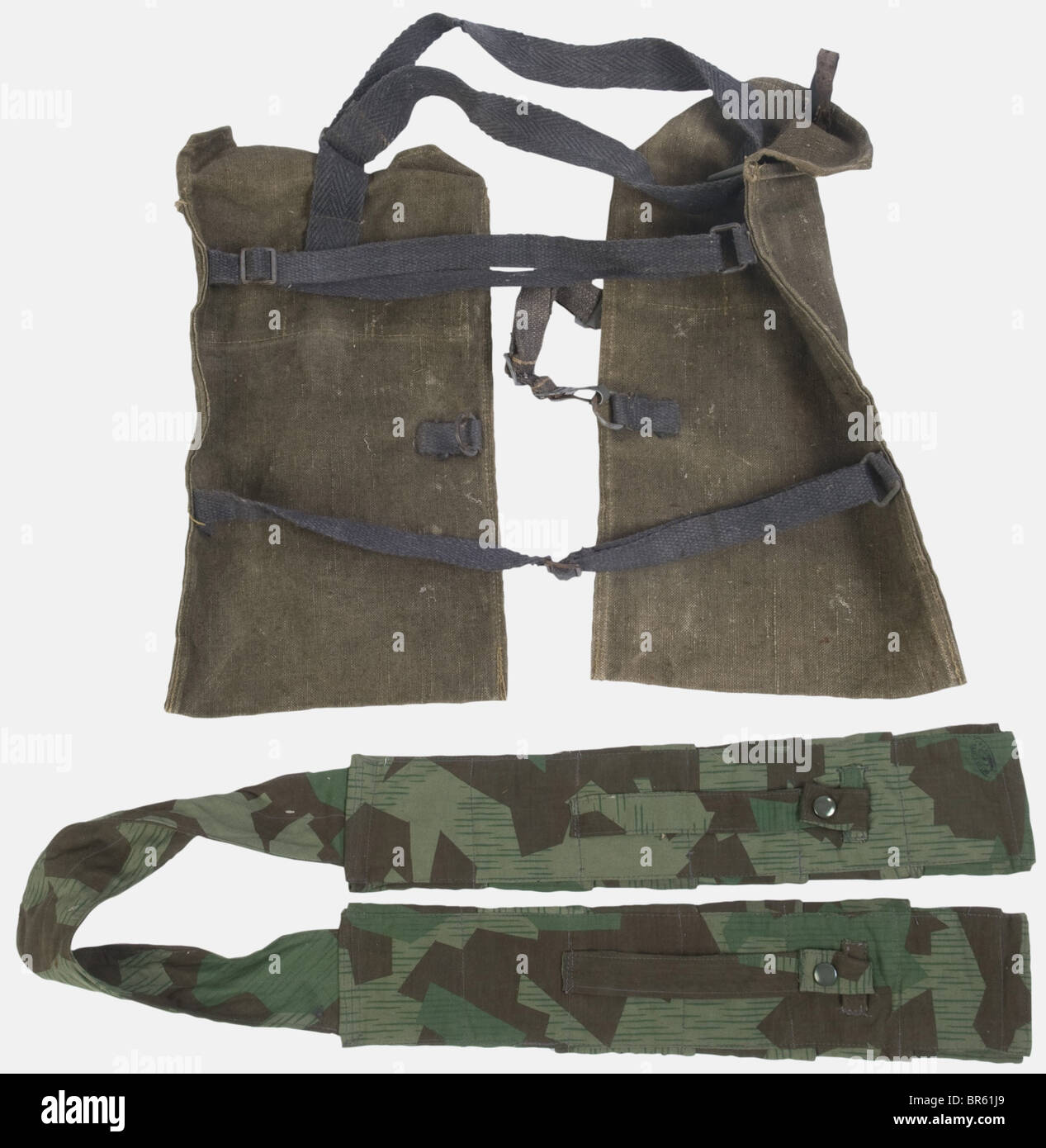 A Luftwaffe paratrooper ammunition bandoleer, of splinter pattern ...