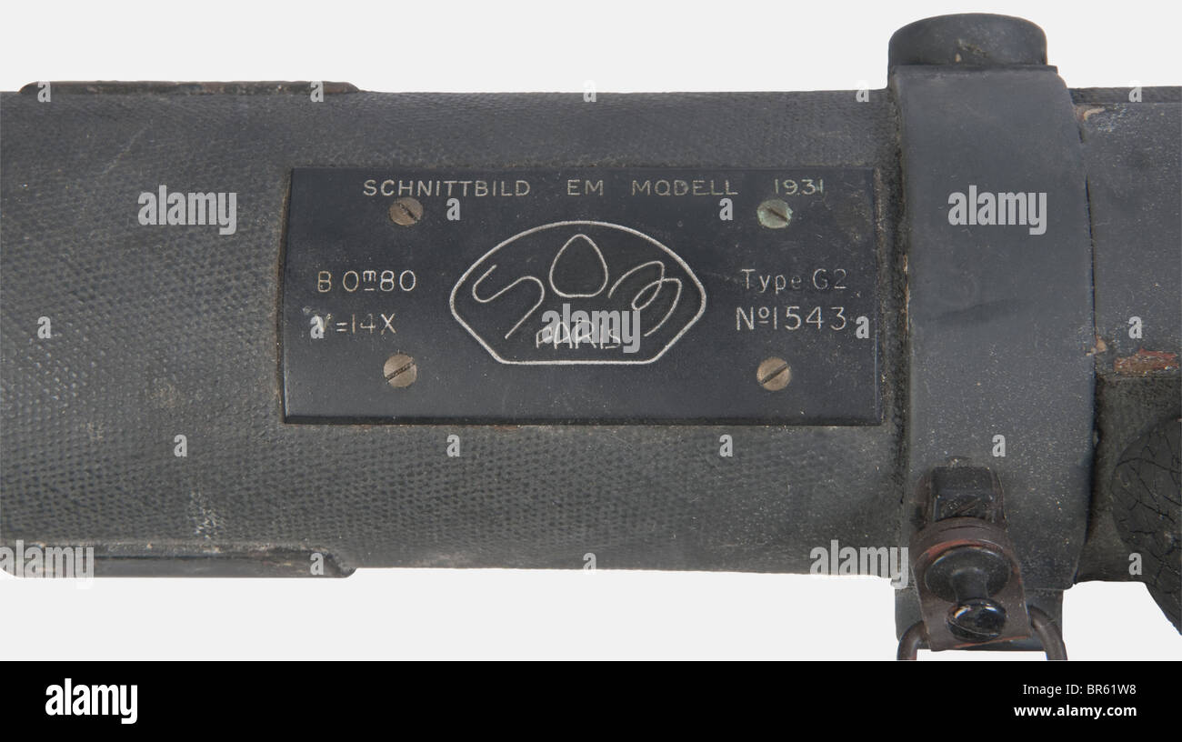 A telemeter, produced in France for the German Army by Som (Paris ...