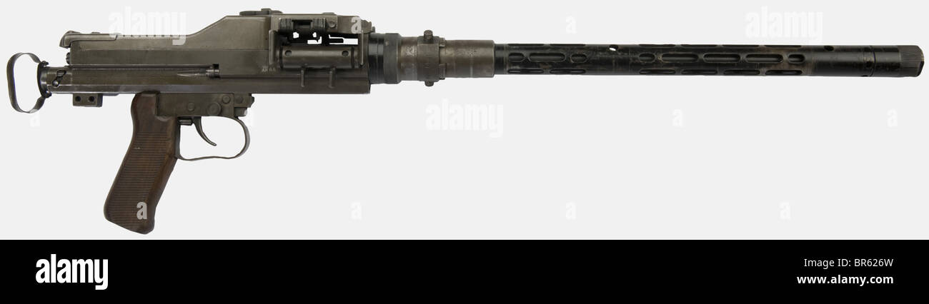 A German machine gun MG 81, made by Mauser Werke Oberndorf a/N Stock ...