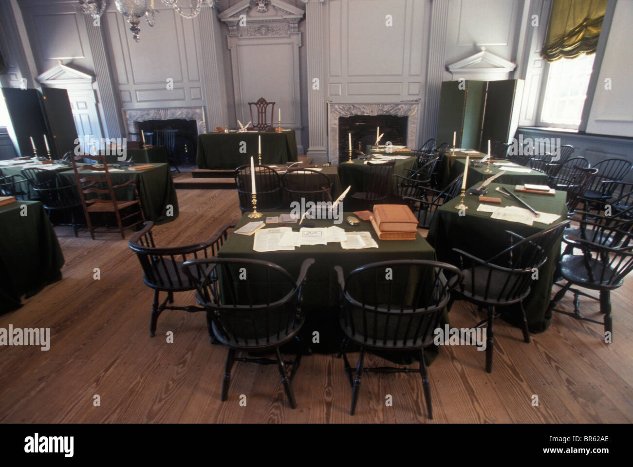 One of the chamber rooms inside Independence Hall Philadelphia ...