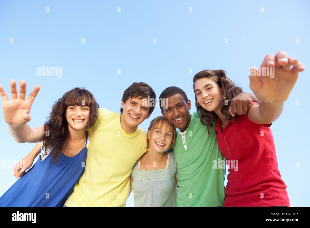 Group standing outside hi-res stock photography and images - Alamy