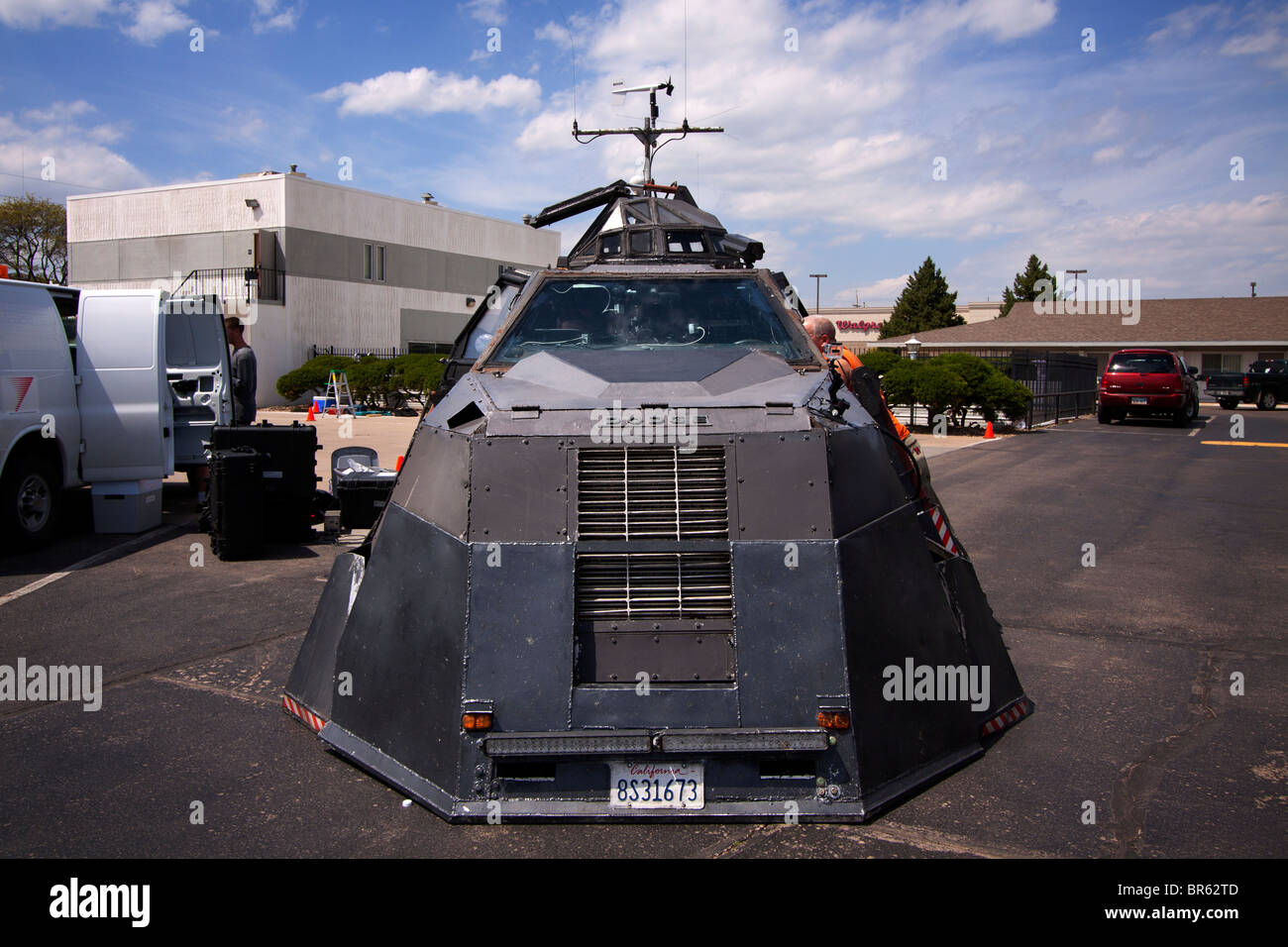 Sean Casey's "Tornado Intercept Vehicle", an armoured truck designed to ...